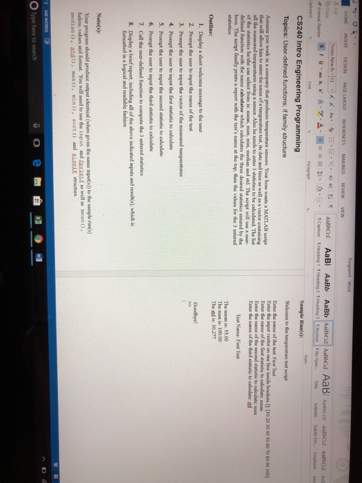 Solved ipboard CS240 Intro Engineering Programming Enter the | Chegg.com