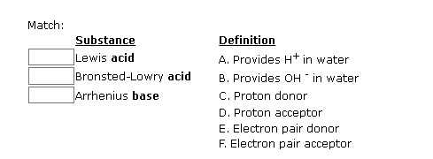 Solved Classify each of the following substances: Match: | Chegg.com