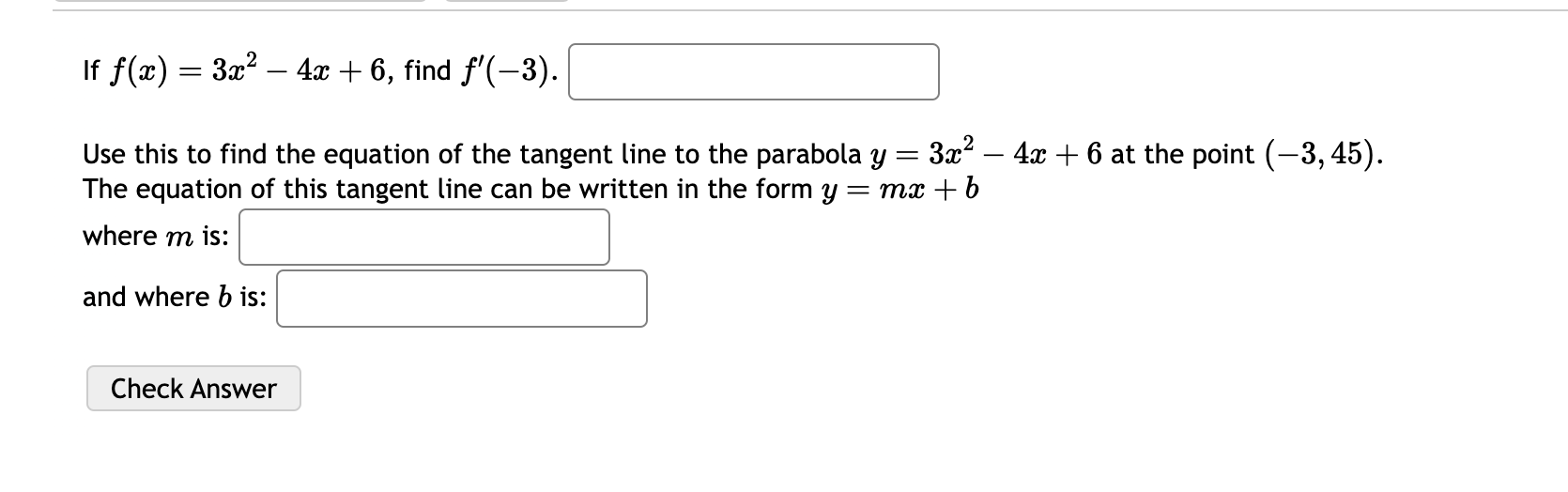 Solved Use this to find the equation of the tangent line to | Chegg.com