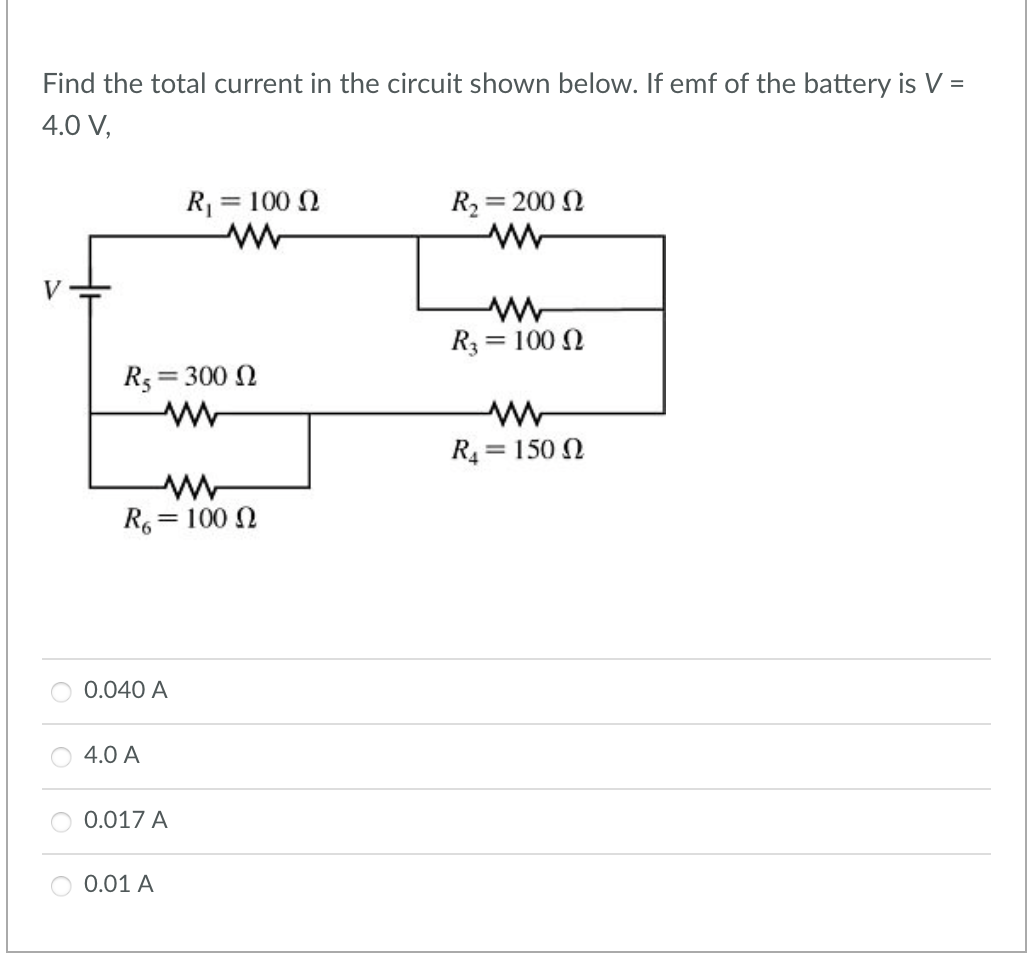 Solved Find the total current in the circuit shown below. If | Chegg.com