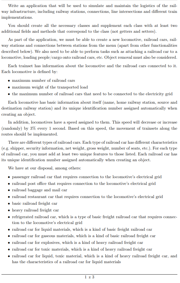 Solved Write an application that will be used to simulate | Chegg.com