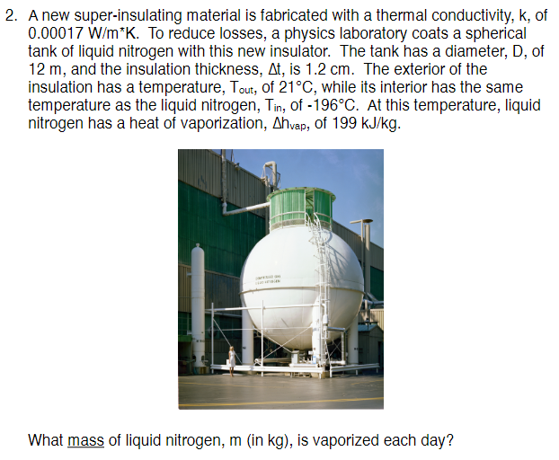 Solved 2. A new super-insulating material is fabricated with | Chegg.com