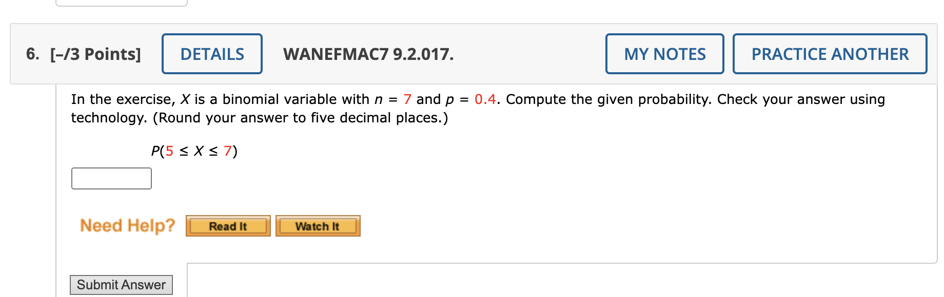 Solved In The Exercise X is A Binomial Variable With N7