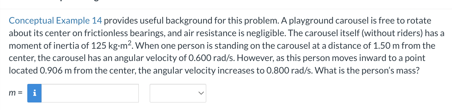 Solved Conceptual Example 14 provides useful background for | Chegg.com