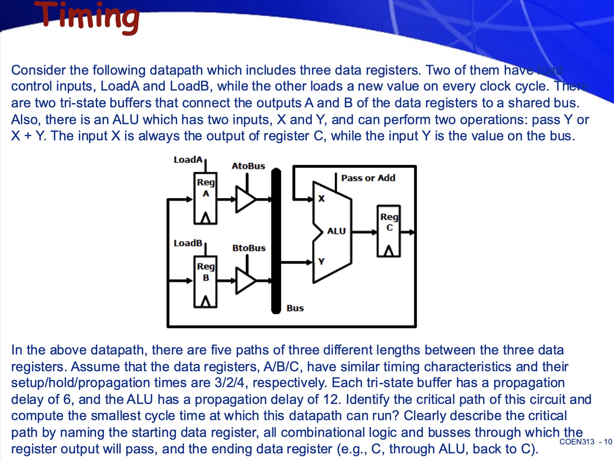 Solved Consider the following datapath which includes three | Chegg.com