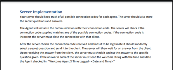 Solved Write the code in python Write a client (Agent) that | Chegg.com