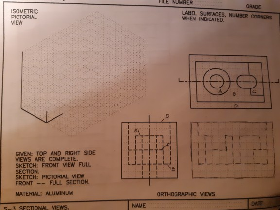 Solved FILE NUMBER GRADE ISOMETRIC PICTORIAL VIEW LABEL | Chegg.com Solved FILE NUMBER GRADE ISOMETRIC PICTORIAL VIEW LABEL | Chegg.com
