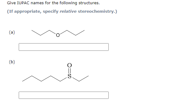 Solved Give IUPAC names for the following structures. (If | Chegg.com