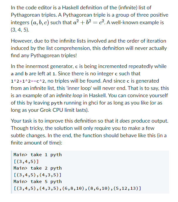 Solved PLEASE use HASKELL!! and test your code!! pyth :: | Chegg.com Solved PLEASE use HASKELL!! and test your code!! pyth :: | Chegg.com