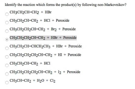 Solved Identify the reaction which forms the product(s) by | Chegg.com
