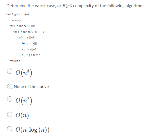 Solved Consider the procedure, procedure Mathfunctionin, a, | Chegg.com
