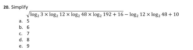 Solved 20. Simplify | Chegg.com