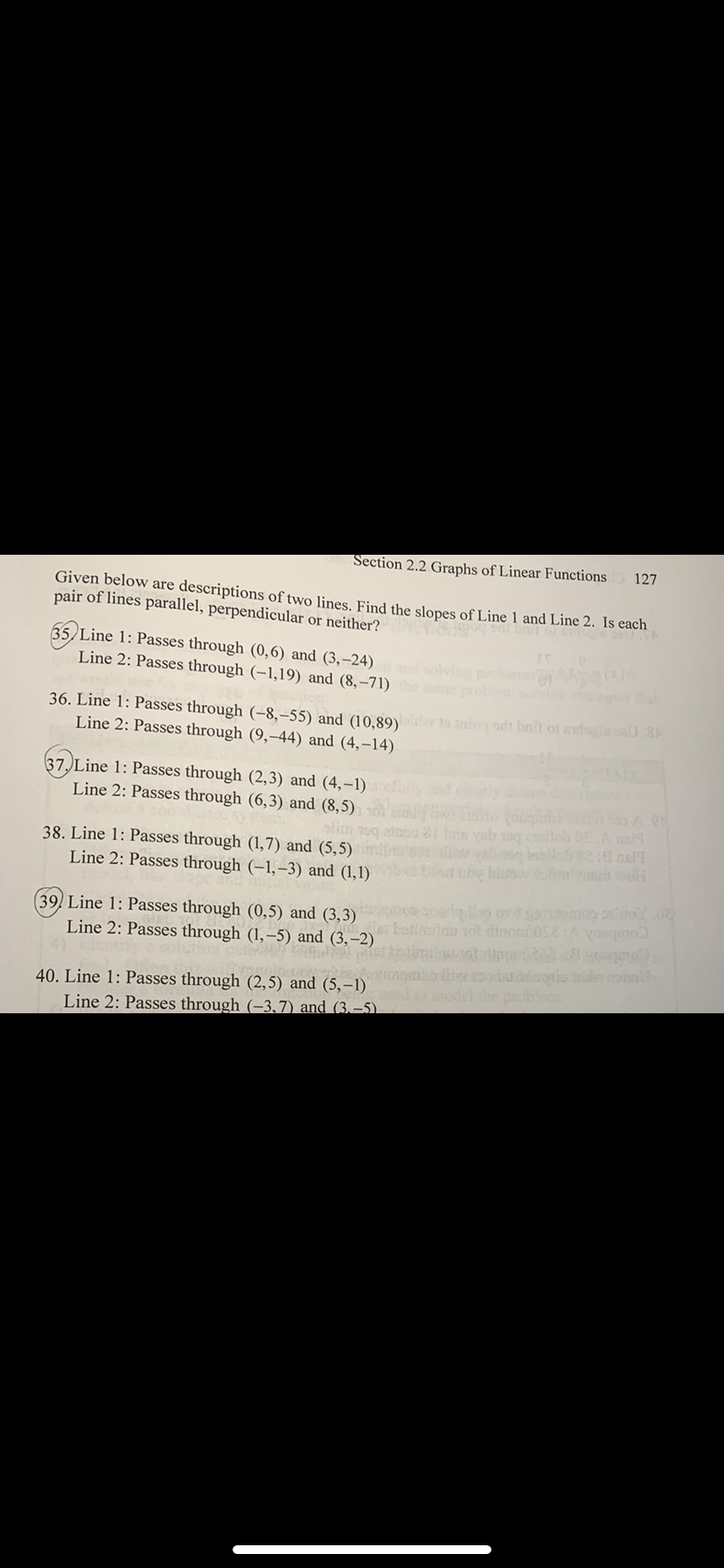 Solved Section 2.2 Graphs of Linear Functions 127 Given | Chegg.com