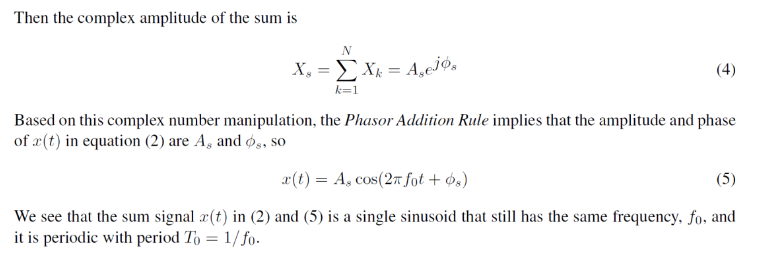 Then the complex amplitude of the sum is N X = X = | Chegg.com