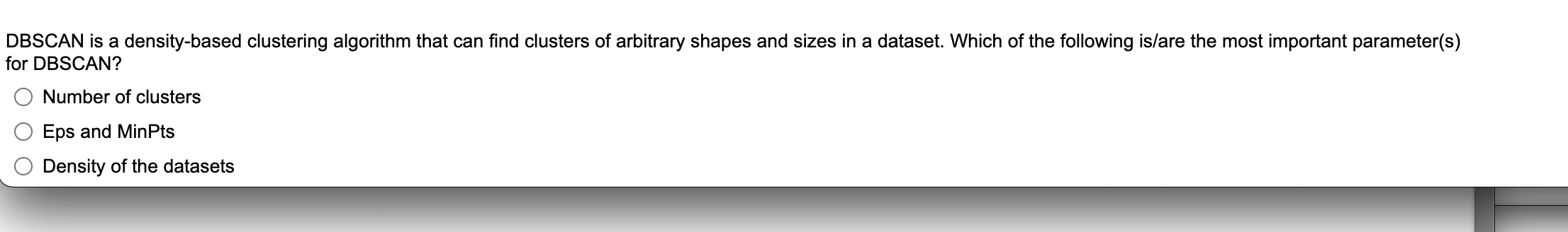 Solved Dbscan Is A Density Based Clustering Algorithm That 8339