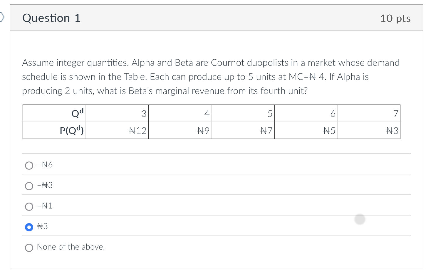 Solved Question 1Assume integer quantities. Alpha and Beta | Chegg.com
