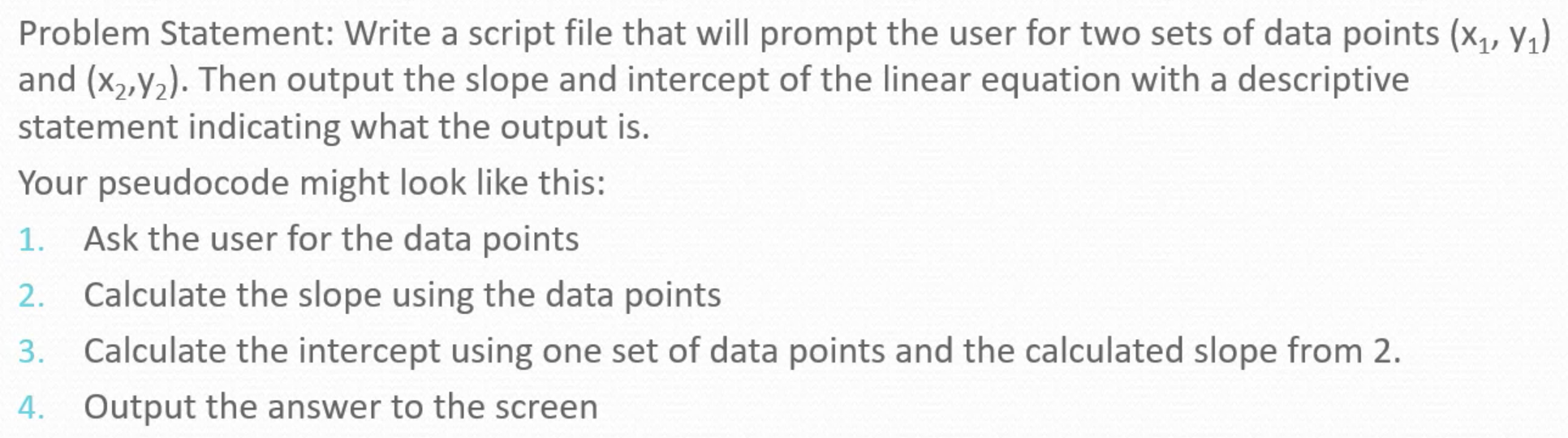 Solved Problem Statement Write A Script File That Will 7610
