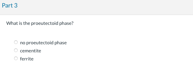 Solved What is the proeutectoid phase? no proeutectoid phase | Chegg.com
