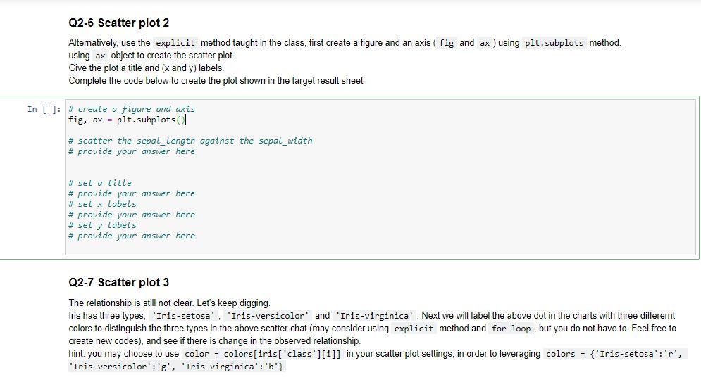Solved In [ ]: import matplotlib.pyplot as plt import numpy | Chegg.com
