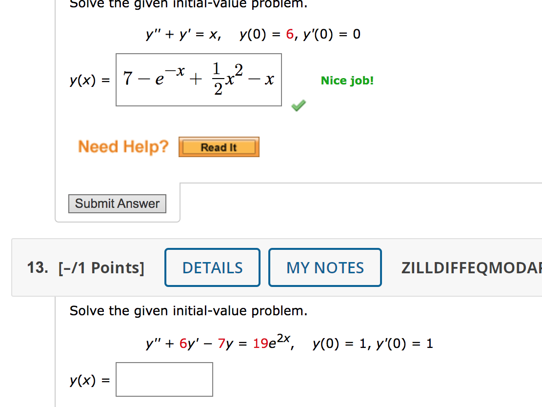 Solved Solve the given initial-value | Chegg.com