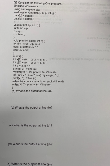 Solved Q3 Consider The Following C Program Include 5088