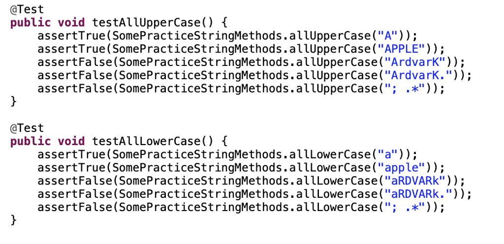 Solved public static boolean allUpperCase(String s) f return | Chegg.com Solved public static boolean allUpperCase(String s) f return | Chegg.com