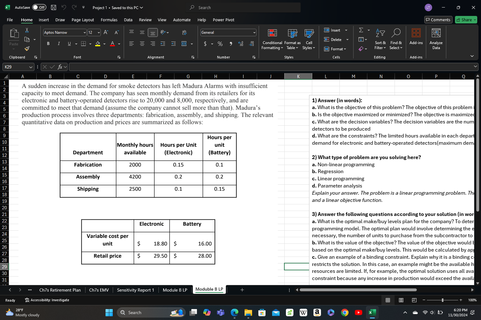 Solved A sudden increase in the demand for smoke detectors | Chegg.com