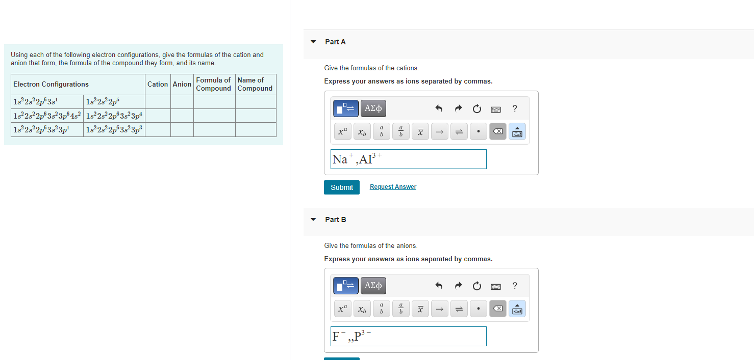 Solved Using each of the following electron configurations, | Chegg.com