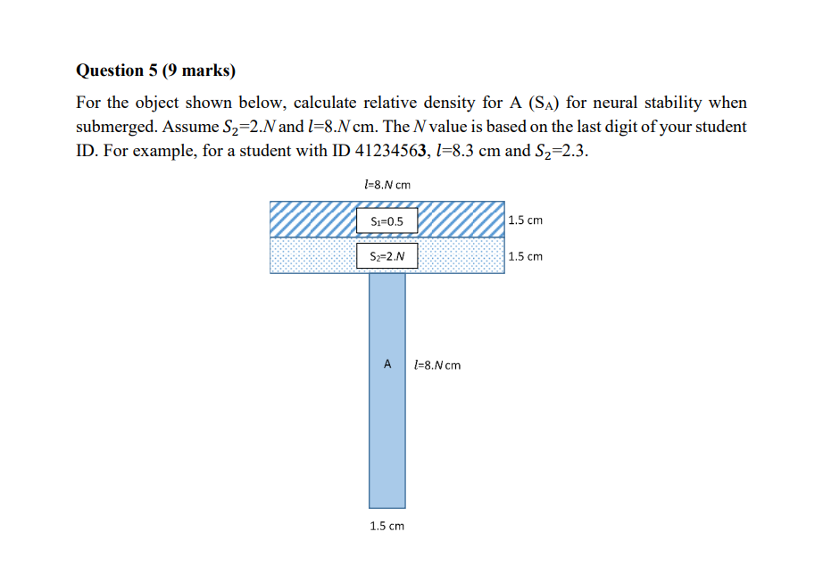 Solved For the object shown below, calculate relative | Chegg.com