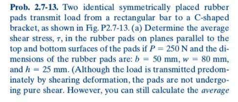 Solved Prob. 2.7-13. Two identical symmetrically placed | Chegg.com