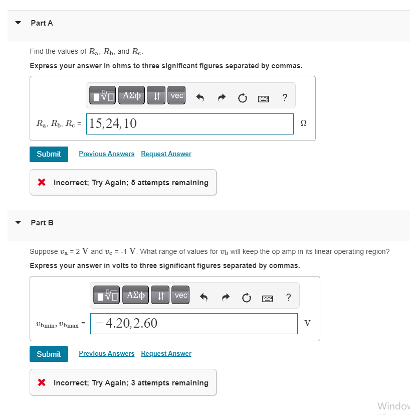 Solved Consider the inverting-summing amplifier in . The | Chegg.com