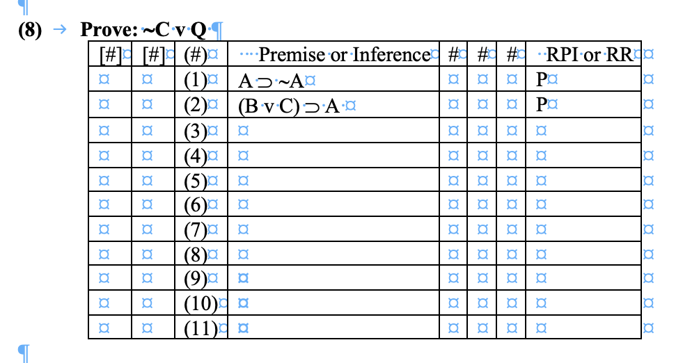 Proofs Using RPI and RR. Directions: Complete | Chegg.com