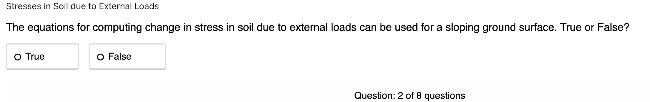 Solved Stresses in Soil due to External Loads The equations | Chegg.com