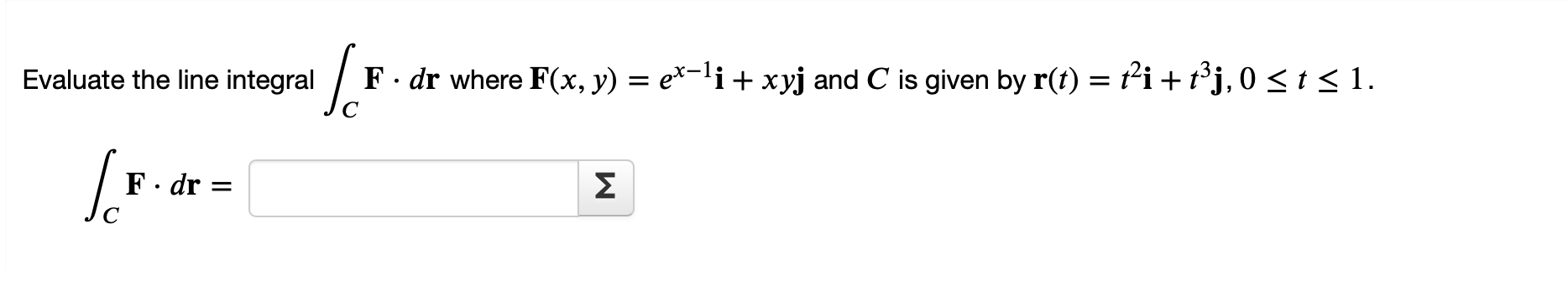 Solved Evaluate the line integral ∫CF⋅dr where | Chegg.com