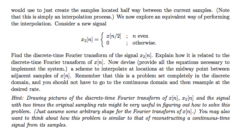 Solved Study the reconstruction of continuous time signals | Chegg.com