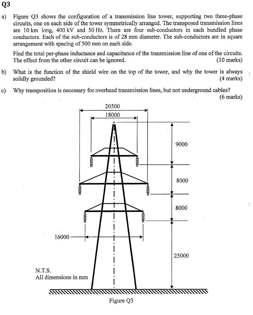 Solved a) Figure Q3 shows the configuration of a | Chegg.com