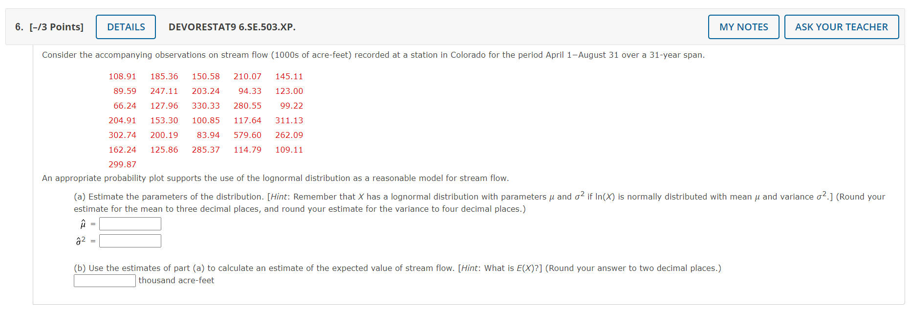 Solved An appropriate probability plot supports the use of | Chegg.com