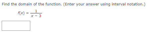 Solved Find the domain of the function. (Enter your answer | Chegg.com