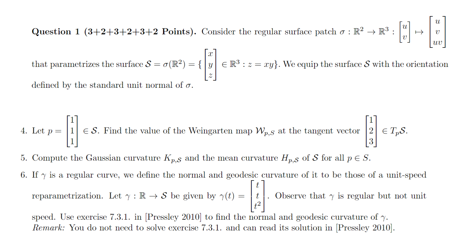 Question 1(3+2+3+2+3+2 Points). Consider the regular | Chegg.com