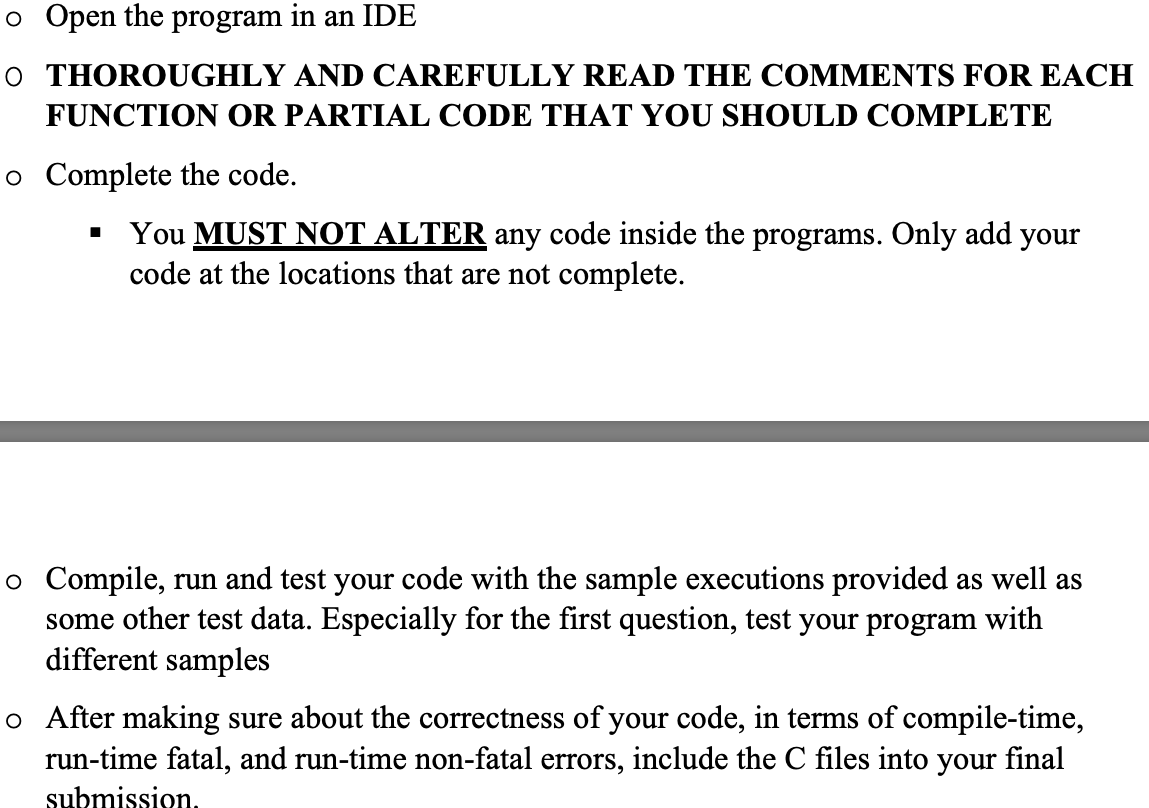 Solved o Open the program in an IDE O THOROUGHLY AND | Chegg.com