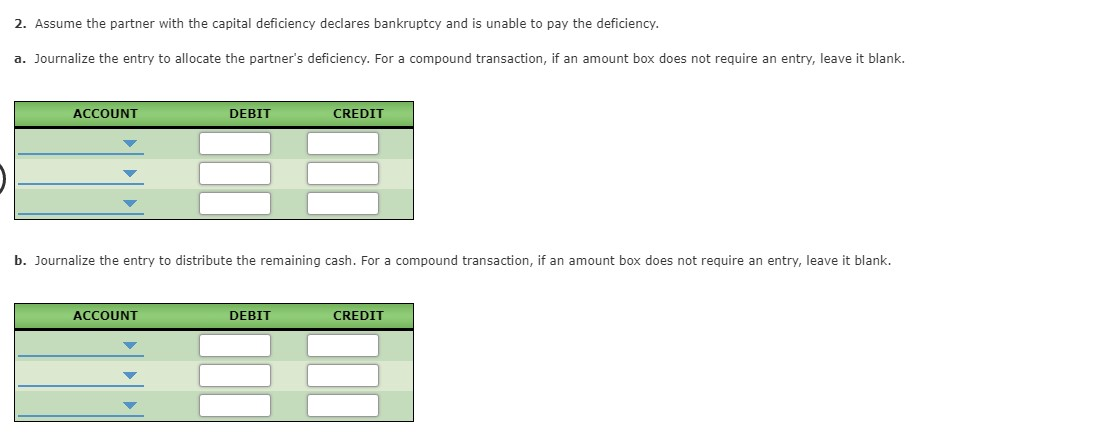 Solved Journalize the transactions. If no entry is required, | Chegg.com