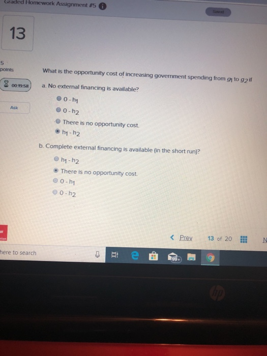 Solved Graded Homework Assignment #5 13 5 points What is | Chegg.com