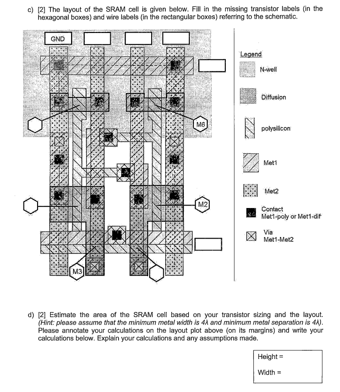 Question 3. [8] You are required to design a SRAM | Chegg.com