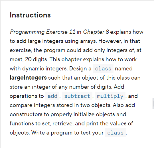 Solved IMPORTANT: * Use dynamic integers in the coding | Chegg.com