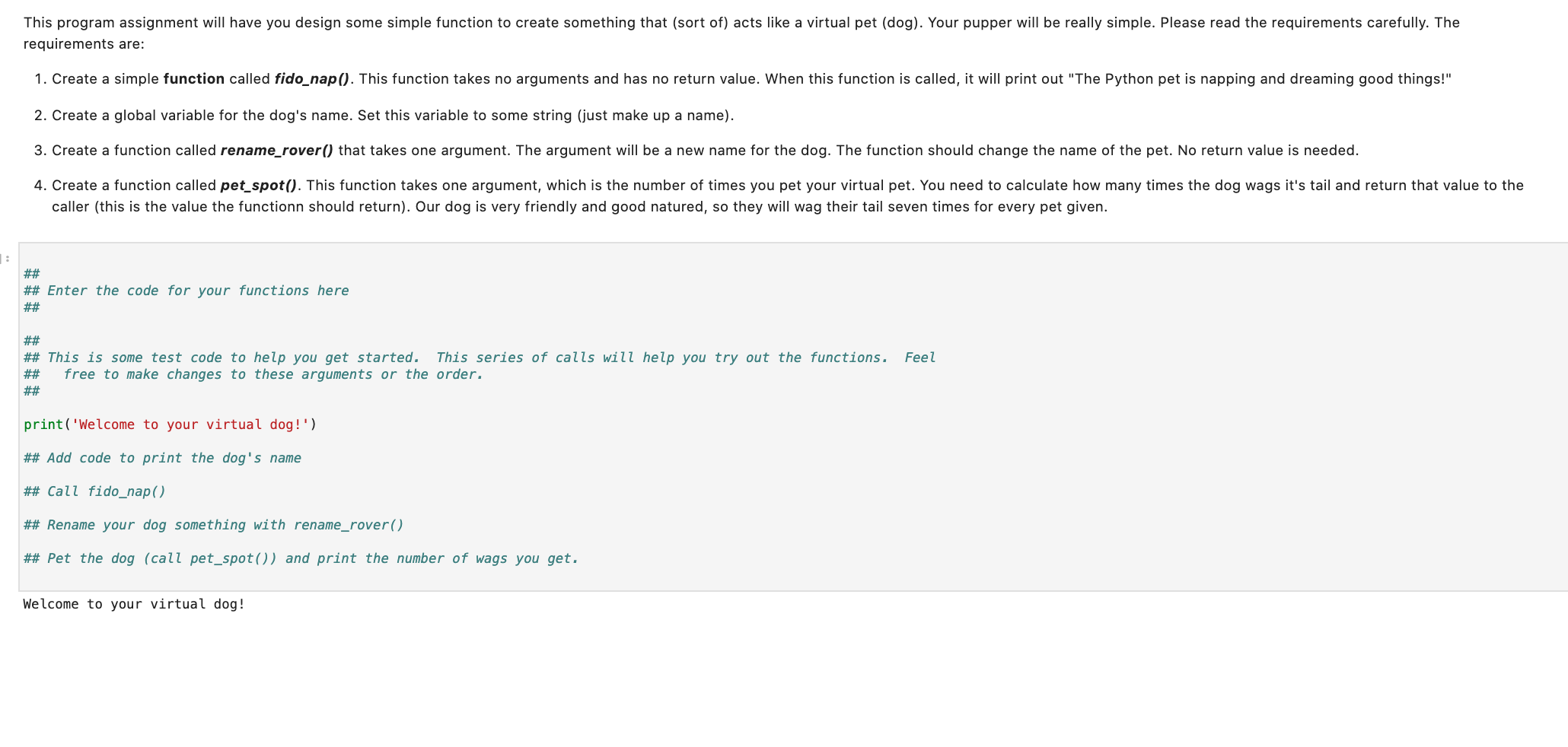 Solved This program assignment will have you design some | Chegg.com