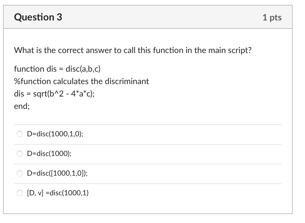 Solved What is a correct function structure? function | Chegg.com