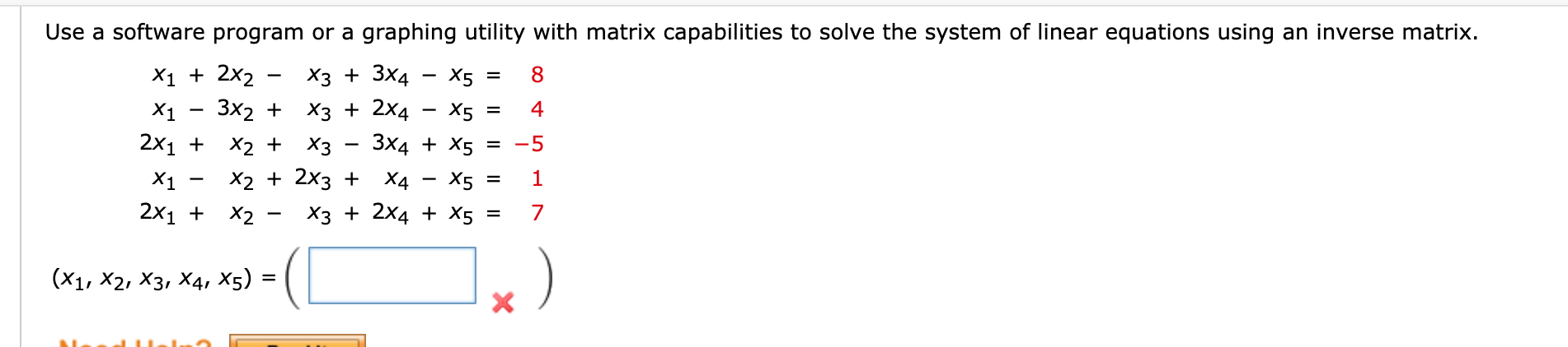 Solved Use a software program or a graphing utility with | Chegg.com