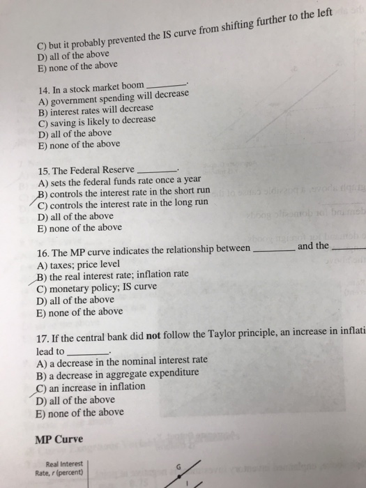 Solved E) none of the above Aggregate Output r S trillion | Chegg.com