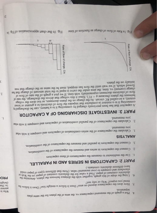Solved 4. Plot a graph of the measured capacitance vs. the | Chegg.com