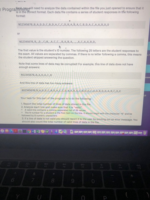 Solved ll need to analyze the data contained within the file | Chegg.com